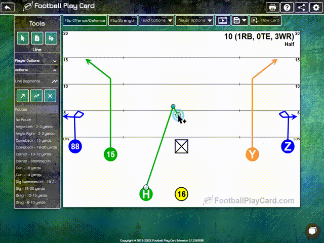 Create Winning Football Plays and Playbooks | Football Play Card