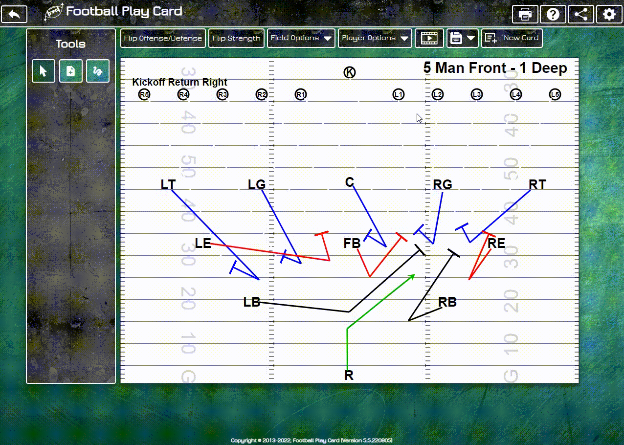 Animate Your Play Cards and Playbooks - Football Play Card