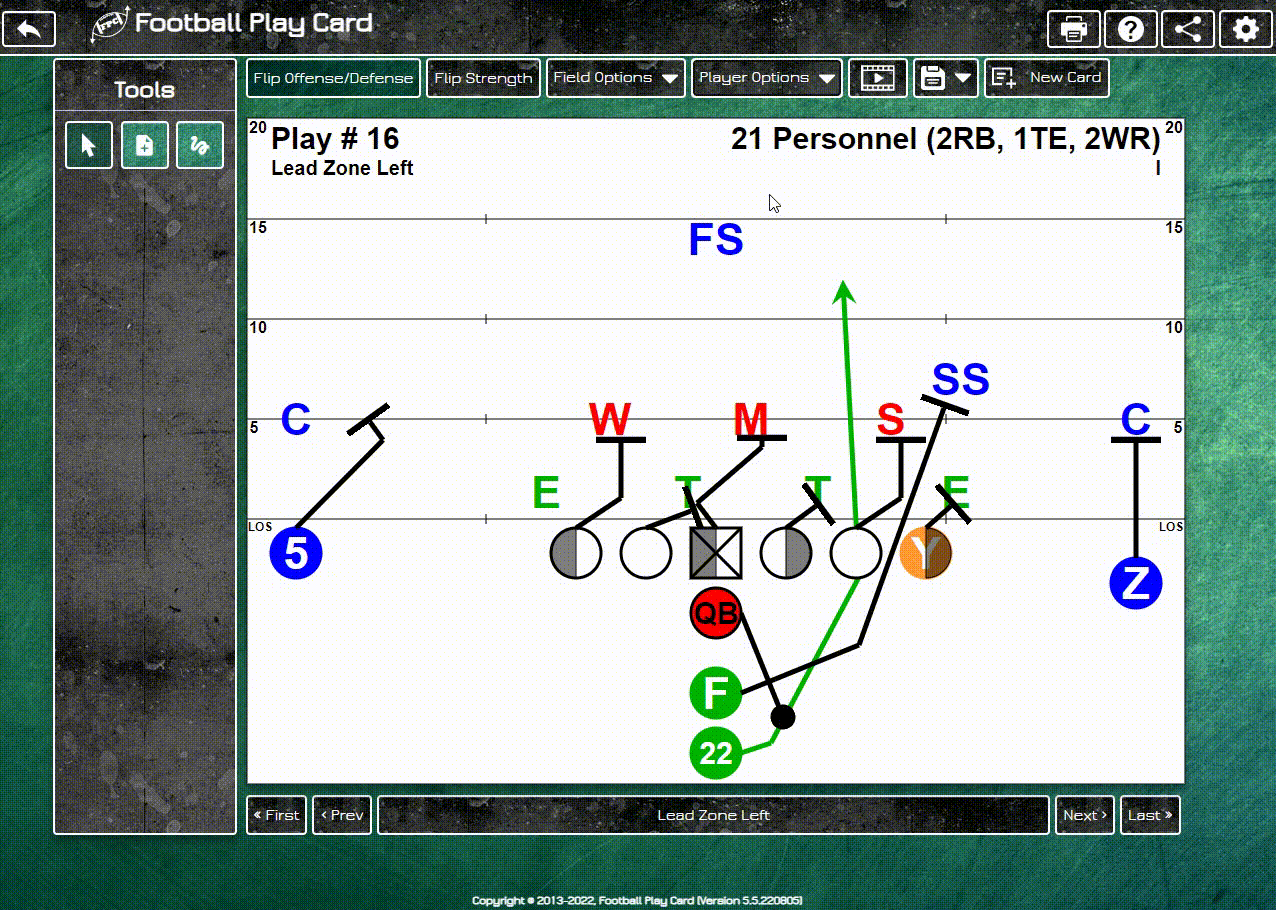 Animate Your Play Cards and Playbooks - Football Play Card